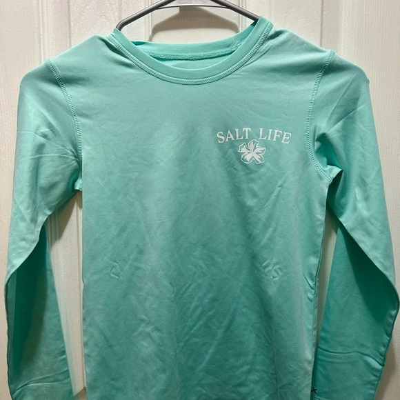 Salt Life | Shirts & Tops | New W Tags Salt Life Kids Small Aqua Long ...
